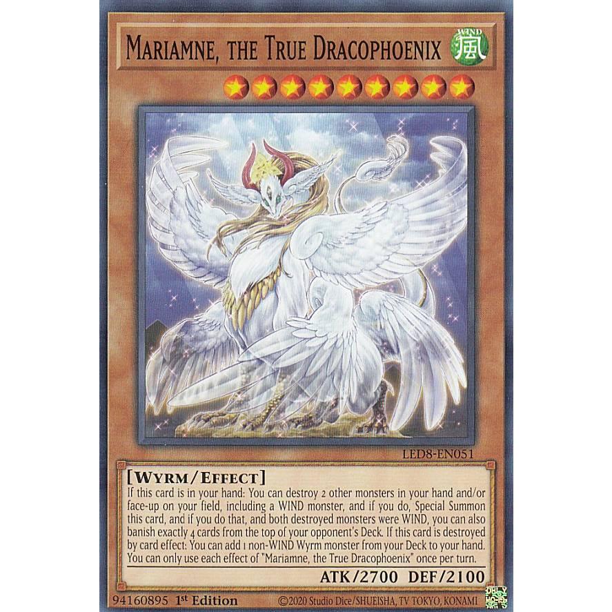 遊戯王 LED8-EN051 真竜凰マリアムネ Mariamne, the True Dracophoenix (英語版 1st ...