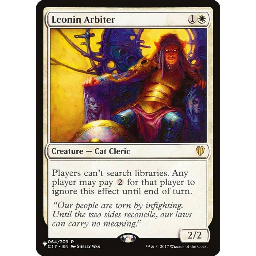 マジックザギャザリング C17 EN Leonin Arbiter (英語版 レア) The List ザ・リスト : トレカショップ ...