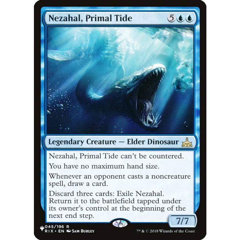 マジックザギャザリング RIX Nezahal, Primal Tide (日本語版 レア) The List ザ・リスト (MTG ...