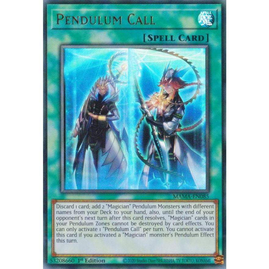 遊戯王 MAMA-EN085 ペンデュラム・コール Pendulum Call (英語版 1st Edition ウルトラレア) Magnificent Mavens ...