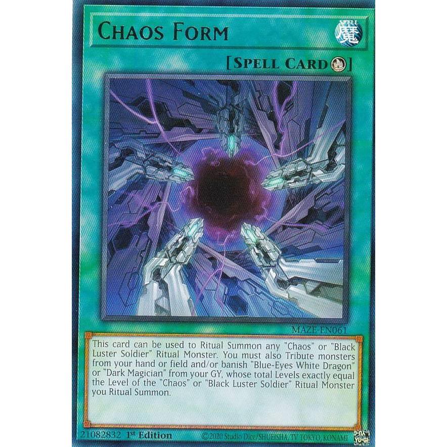 遊戯王 MAZE-EN061 カオス・フォーム Chaos Form (英語版 1st Edition レア) Maze of ...