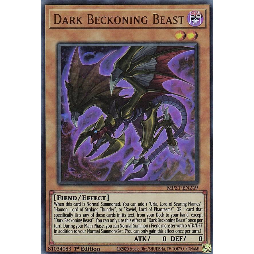遊戯王 MP21-EN249 暗黒の招来神 Dark Beckoning Beast (英語版 1st Edition ウルトラレア ...