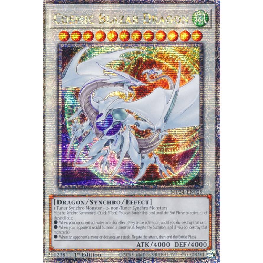 遊戯王 MP24-EN029 コズミック・ブレイザー・ドラゴン (英語版 1st Edition 25th クォーターセンチュリーシークレットレア) : トレカショップ LEAD. - 通販 ...