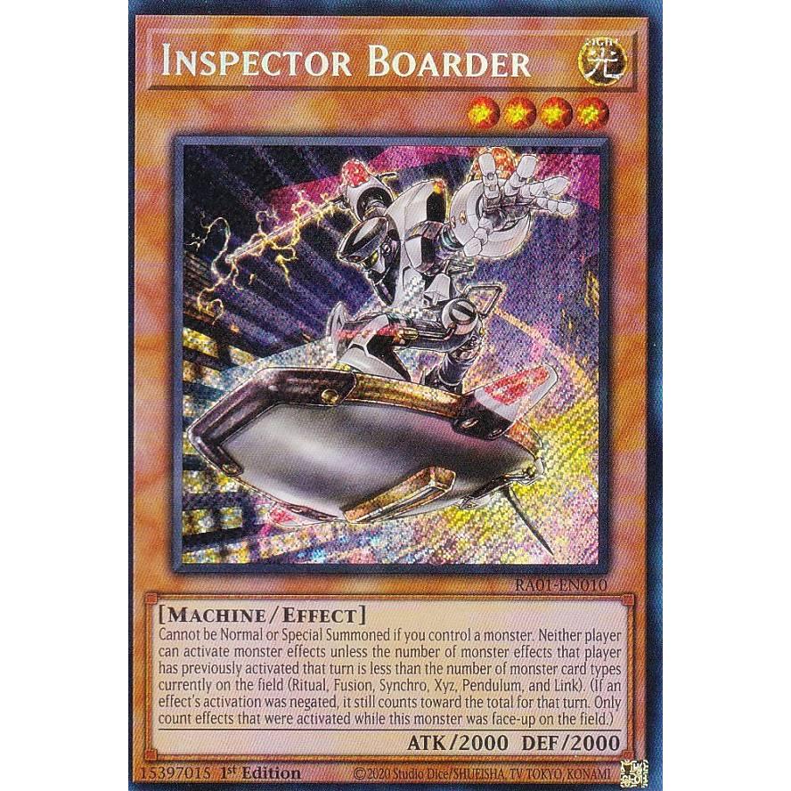 遊戯王 RA01-EN010 インスペクト・ボーダー Inspector Boarder (英語版 1st Edition シークレットレア ...