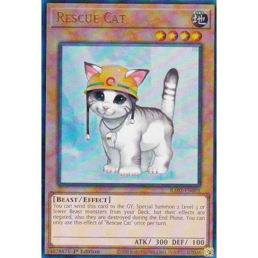 遊戯王 RA02-EN001 レスキューキャット (英語版 1st Edition アルティメットレア) 25th Anniversary ...