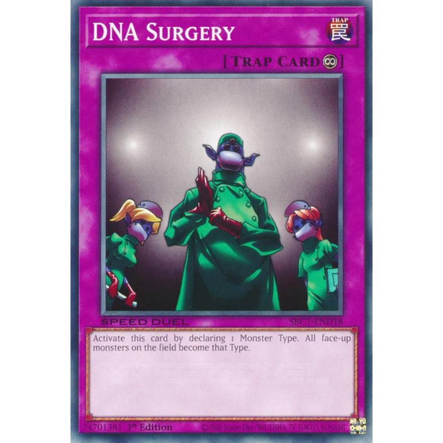 遊戯王 SBC1-END18 DNA改造手術 DNA Surgery (英語版 1st Edition ノーマル) Speed Duel ...