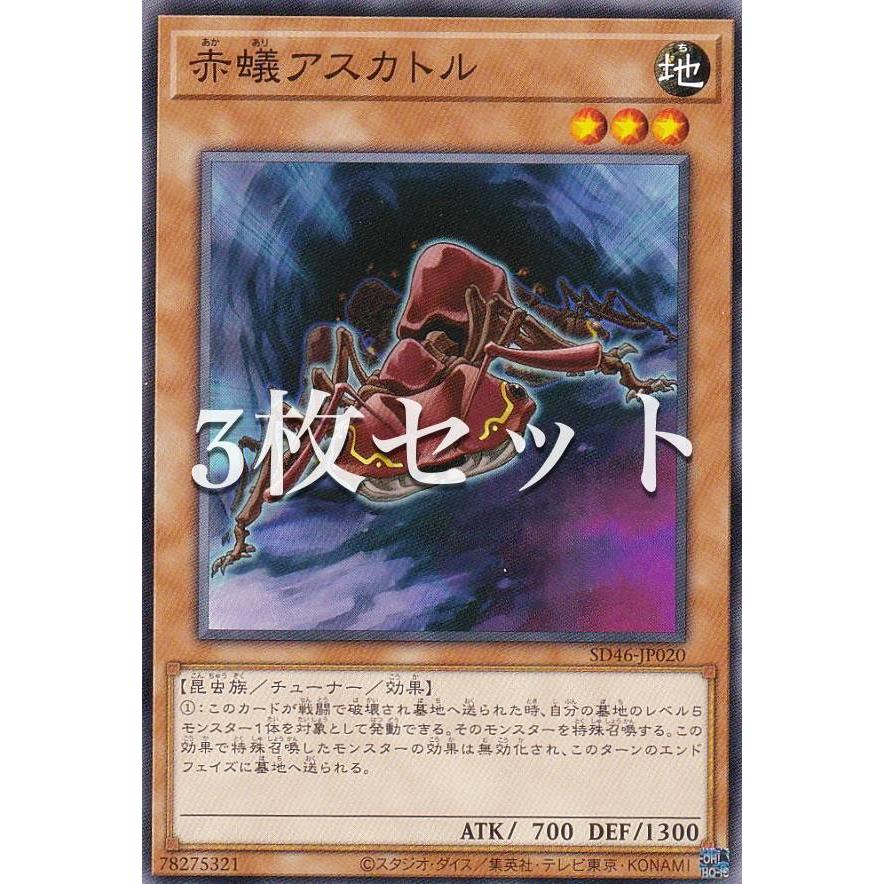 【3枚セット】遊戯王 SD46-JP020 赤蟻アスカトル (日本語版 ノーマル) ストラクチャーデッキ −王者の鼓動− :sd46242306tt3s020:トレカショップ LEAD ...