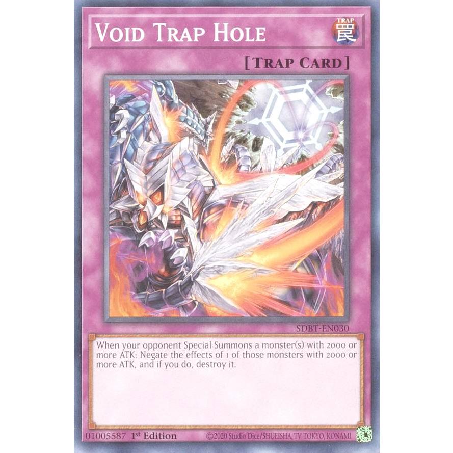 遊戯王 SDBT-EN030 煉獄の落とし穴 Void Trap Hole (英語版 1st Edition ノーマル) Structure ...