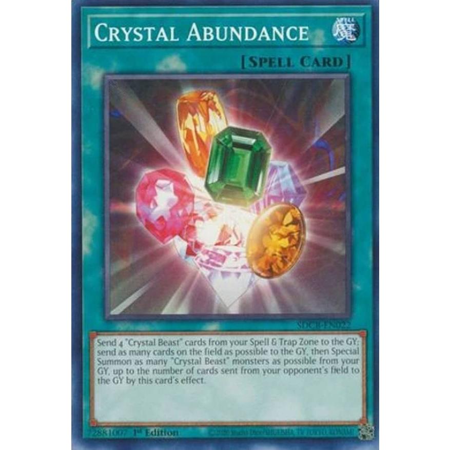 遊戯王 SDCB-EN022 宝玉の氾濫 Crystal Abundance (英語版 1st Edition ノーマル) Structure Deck：Legend of the ...