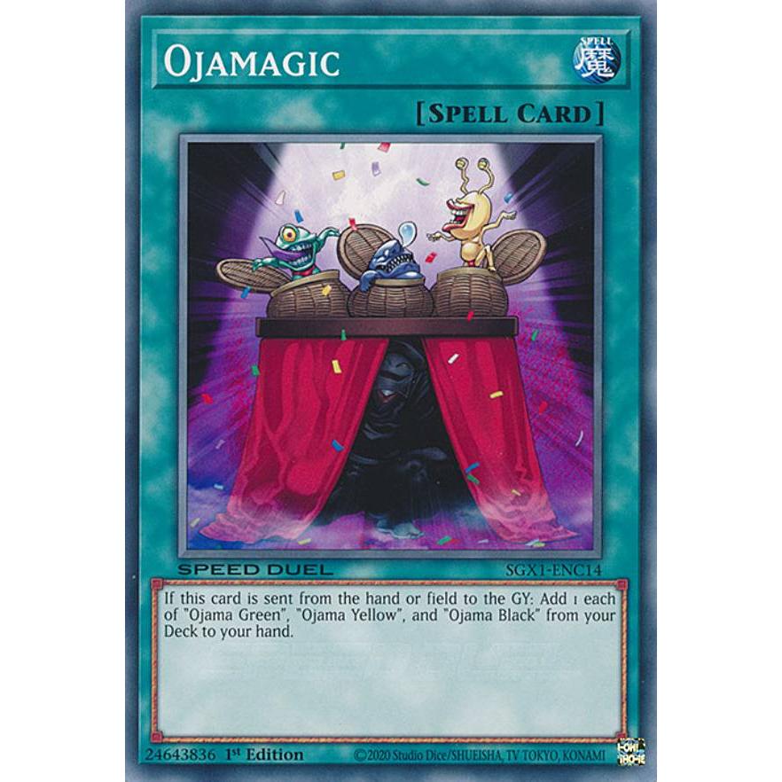 遊戯王 SGX1-ENC14 おジャマジック Ojamagic (英語版 1st Edition ノーマル) Speed Duel GX ...