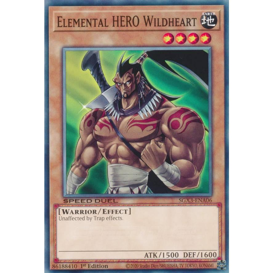 遊戯王 SGX3-ENA06 E・HERO ワイルドマン Elemental HERO Wildheart (英語版 1st Edition ノーマル) Speed Duel GX ...
