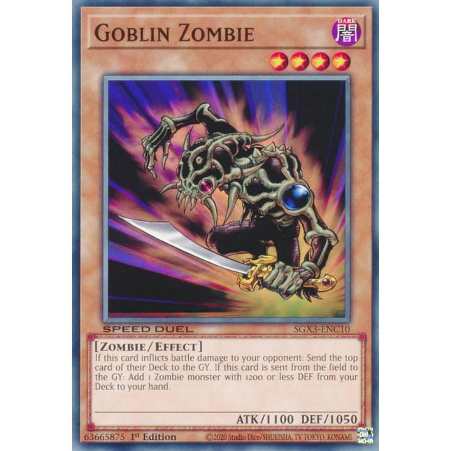 遊戯王 SGX3-ENC10 ゴブリンゾンビ Goblin Zombie (英語版 1st Edition ノーマル) Speed Duel ...