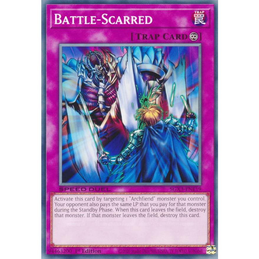 遊戯王 SGX3-ENE19 血の刻印 Battle-Scarred (英語版 1st Edition ノーマル) Speed Duel GX：Duelists of Shadows ...