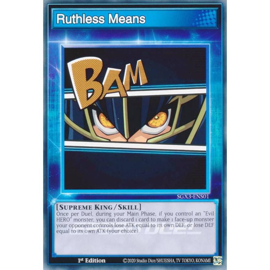 遊戯王 SGX3-ENS01 Ruthless Means (英語版 1st Edition ノーマル) Speed Duel GX：Duelists of Shadows : トレカショップ ...