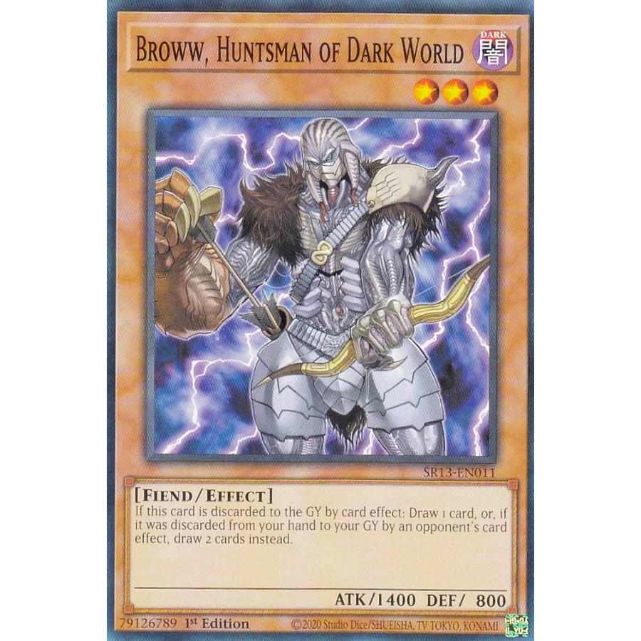 遊戯王 SR13-EN011 暗黒界の狩人 ブラウ Broww, Huntsman of Dark World (英語版 1st Edition ノーマル) Structure Deck ...