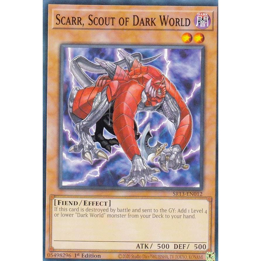 遊戯王 SR13-EN012 暗黒界の斥候 スカー Scarr, Scout of Dark World (英語版 1st Edition ...