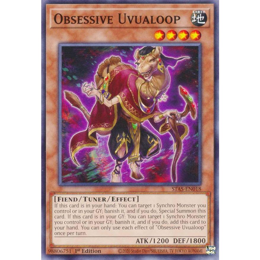 遊戯王 STAS-EN018 執愛のウヴァループ Obsessive Uvualoop (英語版 1st Edition ノーマル) 2 ...