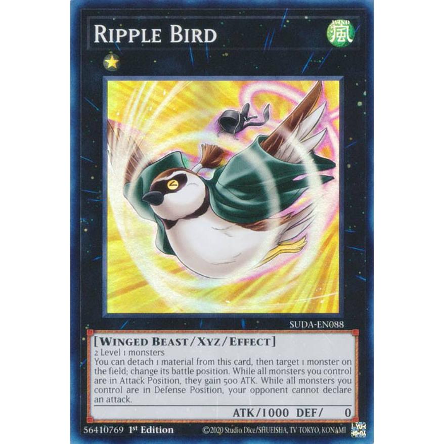 遊戯王 SUDA-EN088 Ripple Bird (英語版 1st Edition スーパーレア) : トレカショップ LEAD. - 通販 - Yahoo!ショッピング