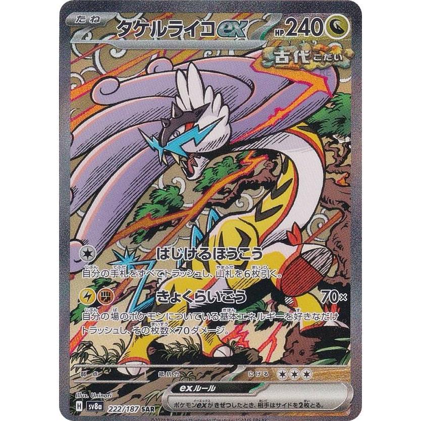 ポケモンカードゲーム SV8a 222/187 タケルライコex 竜 (SAR スペシャルアートレア) ハイクラスパック テラスタルフェスex : トレカショップ LEAD. - 通販 ...