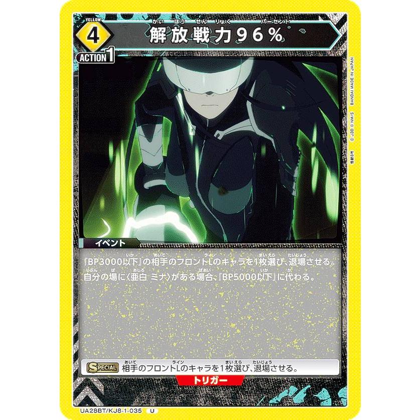 ユニオンアリーナ UA28BT/KJ8-1-035 解放戦力96％ (U アンコモン) UNION ARENA ブースターパック 怪獣8号 : ua28bt252410tt035 : トレカ ...