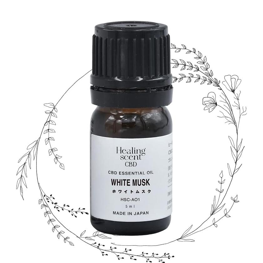 目玉特価 LL07 Healing scent（ヒーリングセント） CBD エッセンシャルオイル ホワイトムスク 5ml 日本製 アロマオイル : 4983771268199 : リード ...