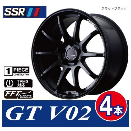 条件付送料無料 4本価格 SSR GTV02 FBK 18inch 5H114.3 8J+35 ランエボ10 GS IS クラウン キャリパー対応 : ssr-gtv02-fbk-4-11 ...