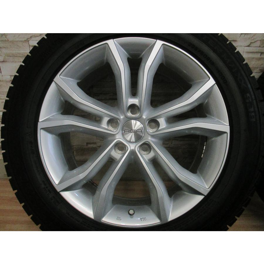 RAV4 即納 極上 スタッドレス AGA 18インチ 5H114.3 7.5J+38 2022年製 超深溝 225/60R18 WINTERMAXX SJ8+ ハリアー レクサスNX トヨタ ...