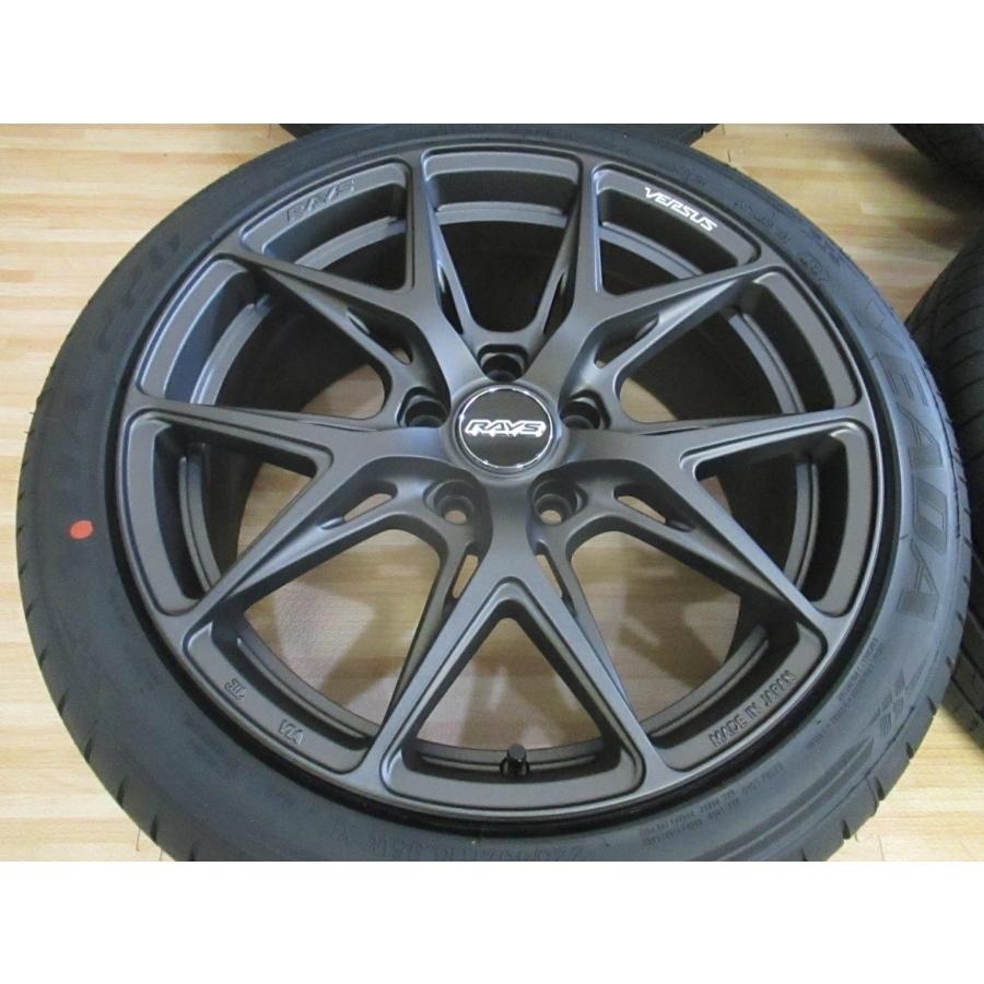 RAYS 即納 新品 VERSUS VV21S 18インチ 5H114.3 8J+45 2023年製 215/45R18 BLACK ARROW 90系 ノア ヴォクシー レイズ ベルサス ...