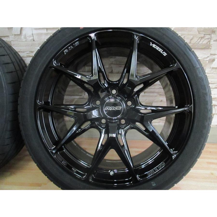 RAYS 即納 特注色 BNJ 新品 VERSUS VV21S 18インチ 5H114.3 8J+45 深溝 2022年製 215/45R18 国産 トランパス mp7 90系 ノア ...