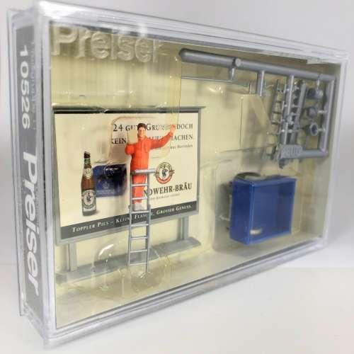 Preiser 1/87 ミニチュア ジオラマ フィギュア 看板作業員(10526) : LEAFS ヤフー店 - 通販 - Yahoo!ショッピング