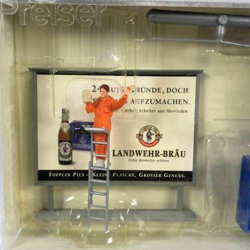 Preiser 1/87 ミニチュア ジオラマ フィギュア 看板作業員(10526) : LEAFS ヤフー店 - 通販 - Yahoo!ショッピング