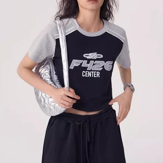 【F426/エフ426】Tシャツ ショート丈 tシャツ レディース 半袖 ゆったり ロゴtシャツ プリントtシャツ 大きいサイズ ユニセックス Tシャツ : パーティードレス通販Leap ...