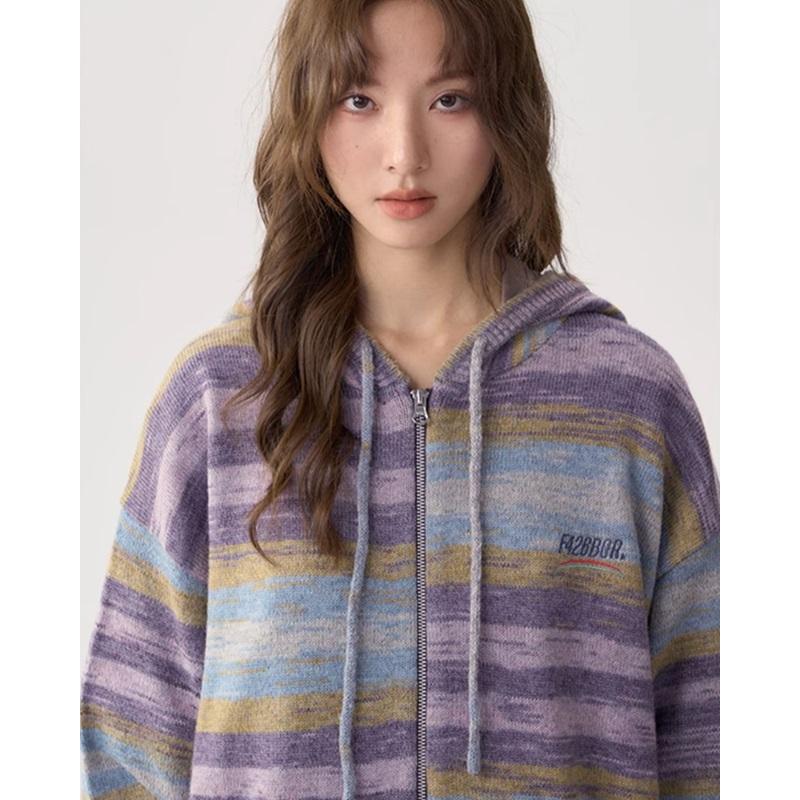 【F426/エフ426】ジップアップパーカー レディース 長袖 ゆったり ワンポイント アウター 春 秋 冬 カジュアル メンズライク ...