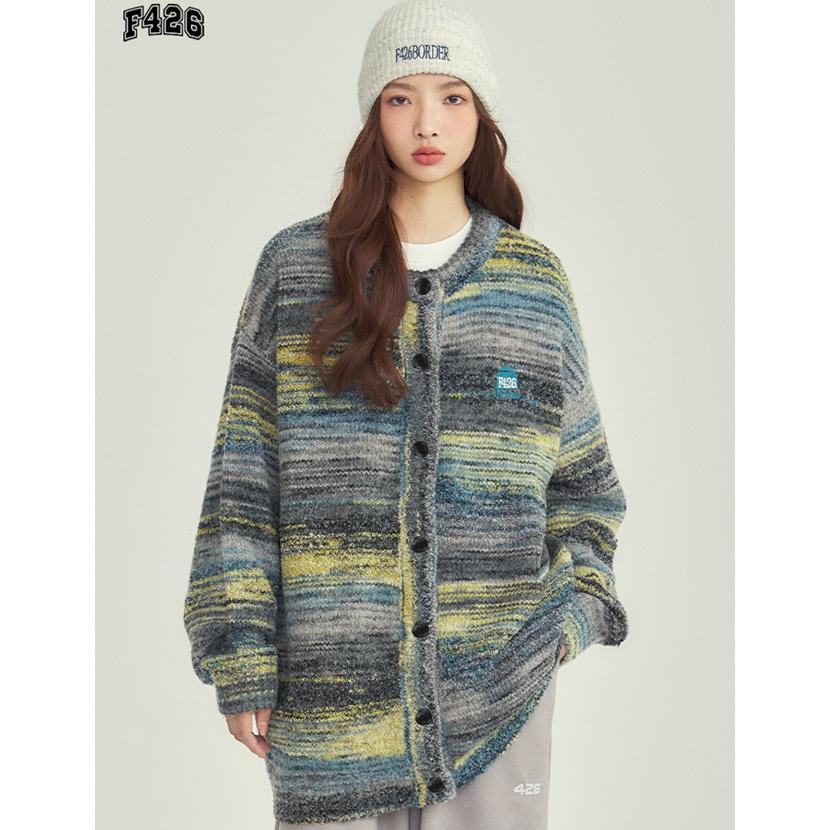 【F426/エフ426】カーディガン ニット セーター レディース 長袖 ゆったり アウター 秋 冬 カジュアル ユニセックス メンズライク オーバーサイズ コーディガン : パーティードレス ...