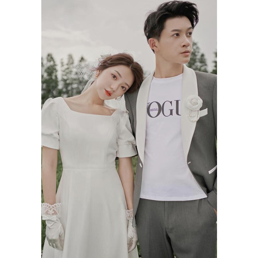 ウェディングドレス 白 大きいサイズ 3L 4L 袖あり 半袖 シンプル ウエディングドレス : パーティードレス通販Leap - 通販 - Yahoo!ショッピング