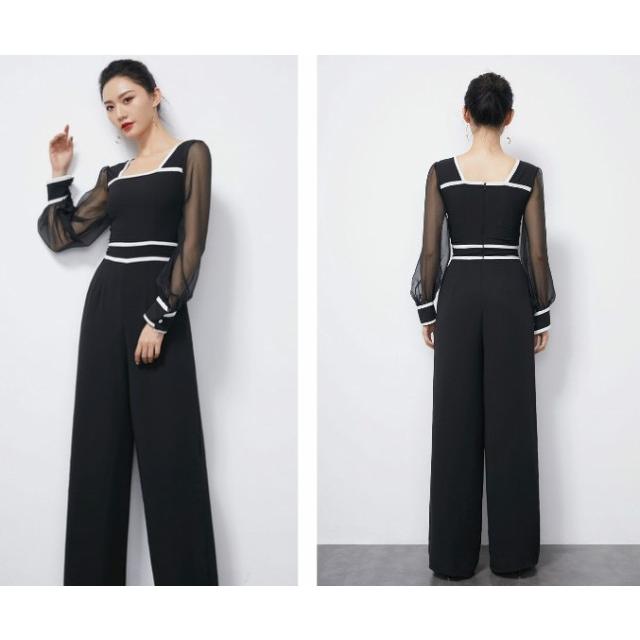 パンツドレス かっこいい オールインワン レディース パーティードレス