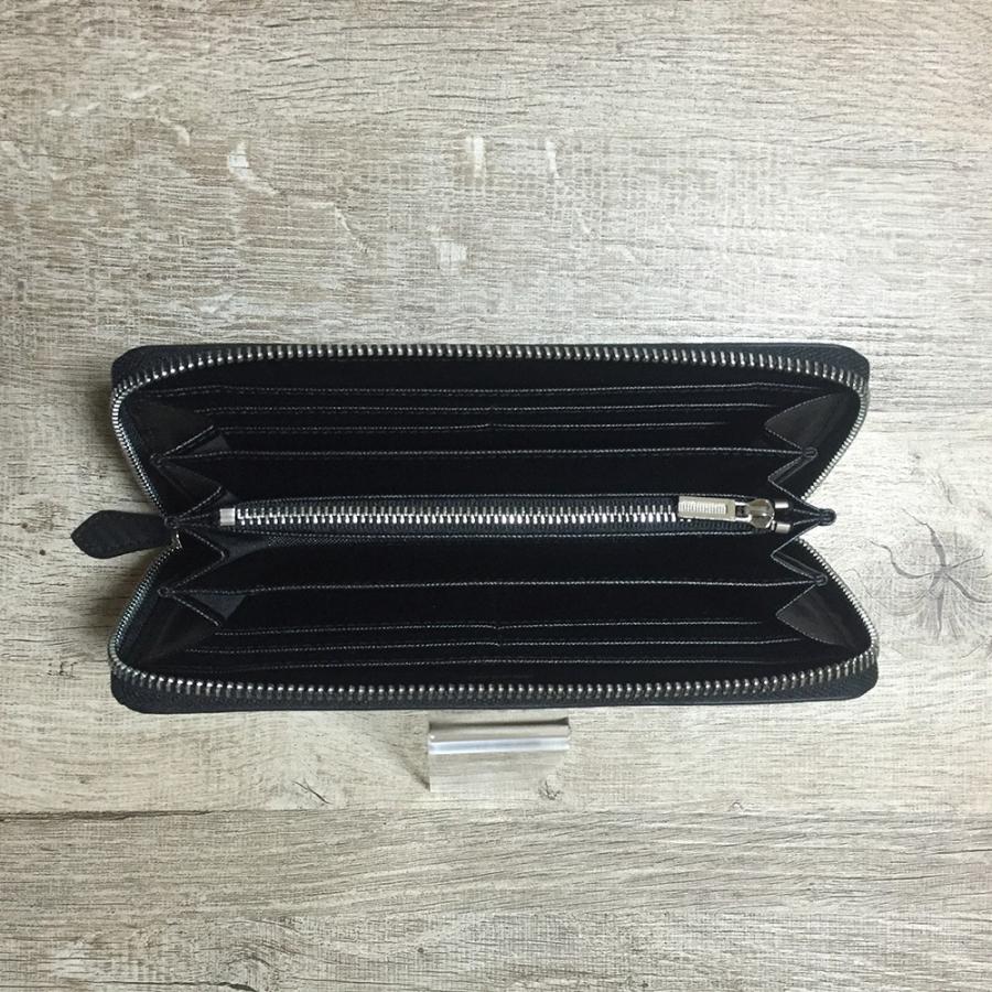 長財布 メンズ レディース ラウンドファスナー ブランド 本革 Gallery+ カーボン財布 カーボンレザー 本革 ラウンドジップ ...