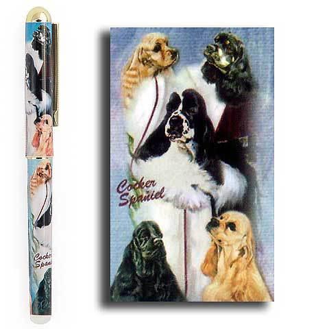 (メール便OK)インクペン コッカースパニエル 世界的に有名な動物画家「ルス・メイステッド」さんデザイン ボールペン ペン グッズ 文房具 ...