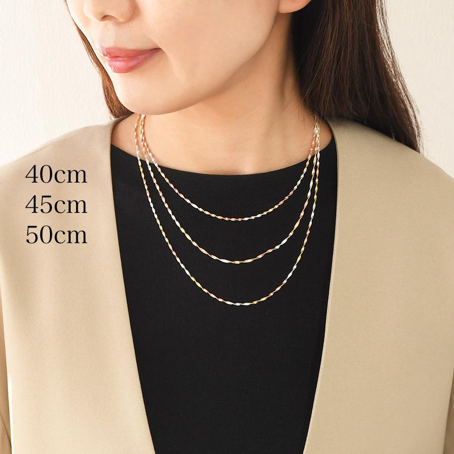 イタリア製 シルバー スクリュー チェーン スリーカラー 50cm SV925 トリコロール KB10 SS471MC : 10003140-50 : ルコリエYahoo!店 - 通販 ...