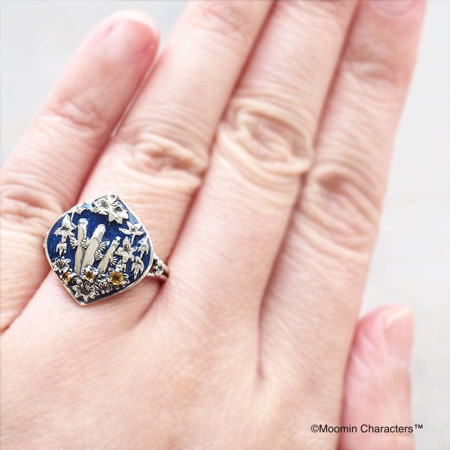 MOOMIN 碌山 ニョロニョロ＆隠れリトルミイ リング 公式 ムーミン×碌山アンティークスタイルジュエリー 406R0007-CTF : ルコリエYahoo!店 - 通販 - Yahoo ...