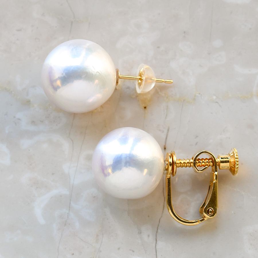 極てり 12mm 淡水真珠 ピアス イヤリング 鑑別書付き K18 K14 SV925 : ルコリエYahoo!店 - 通販 - Yahoo!ショッピング