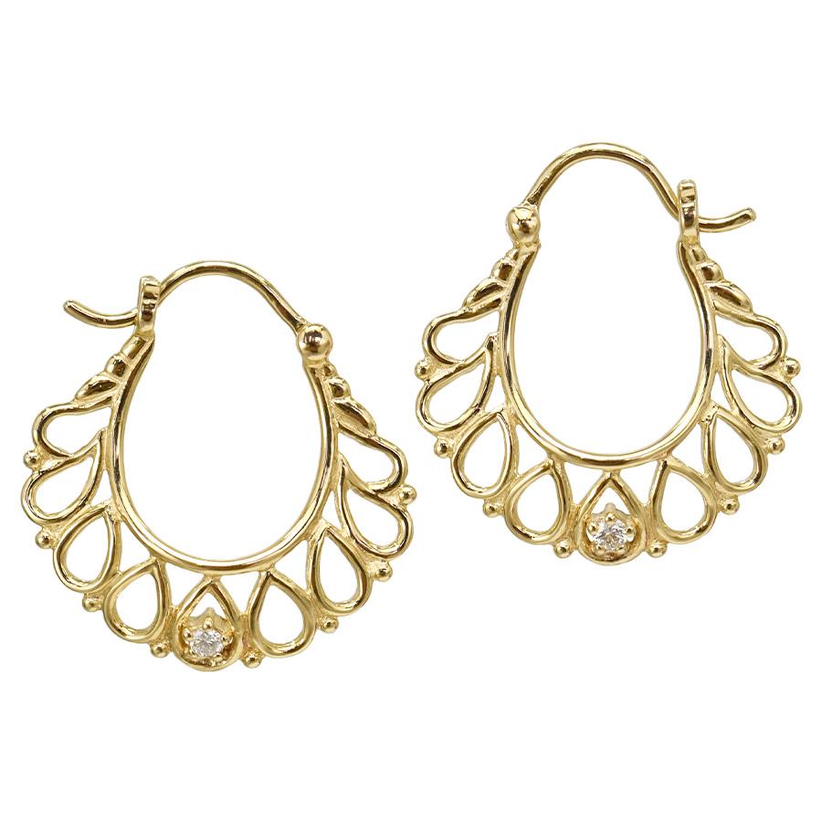 碌山 K10YG フープ ダイヤモンド ピアス 109E0215-GW : ルコリエYahoo!店 - 通販 - Yahoo!ショッピング