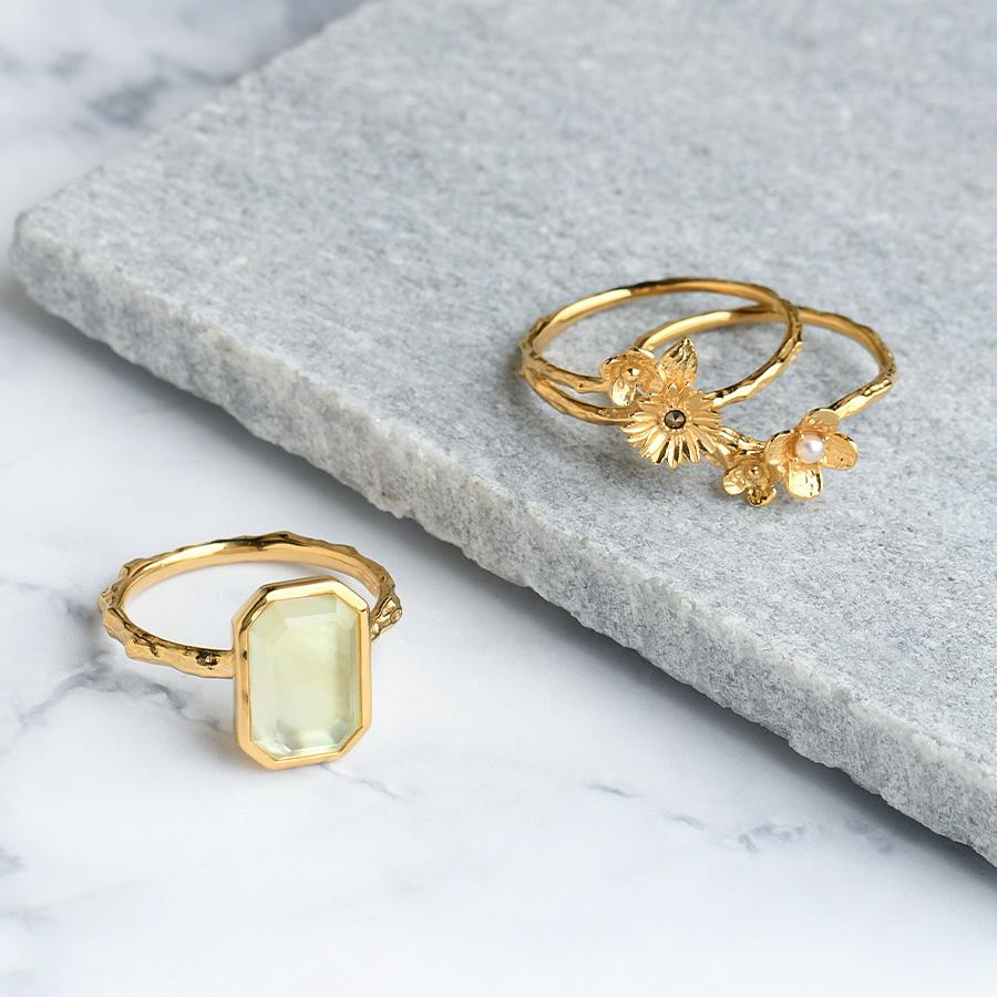 碌山 FATRAS Blossom スタック リング 3本組 RP 802R0104-GP : ルコリエYahoo!店 - 通販 ...