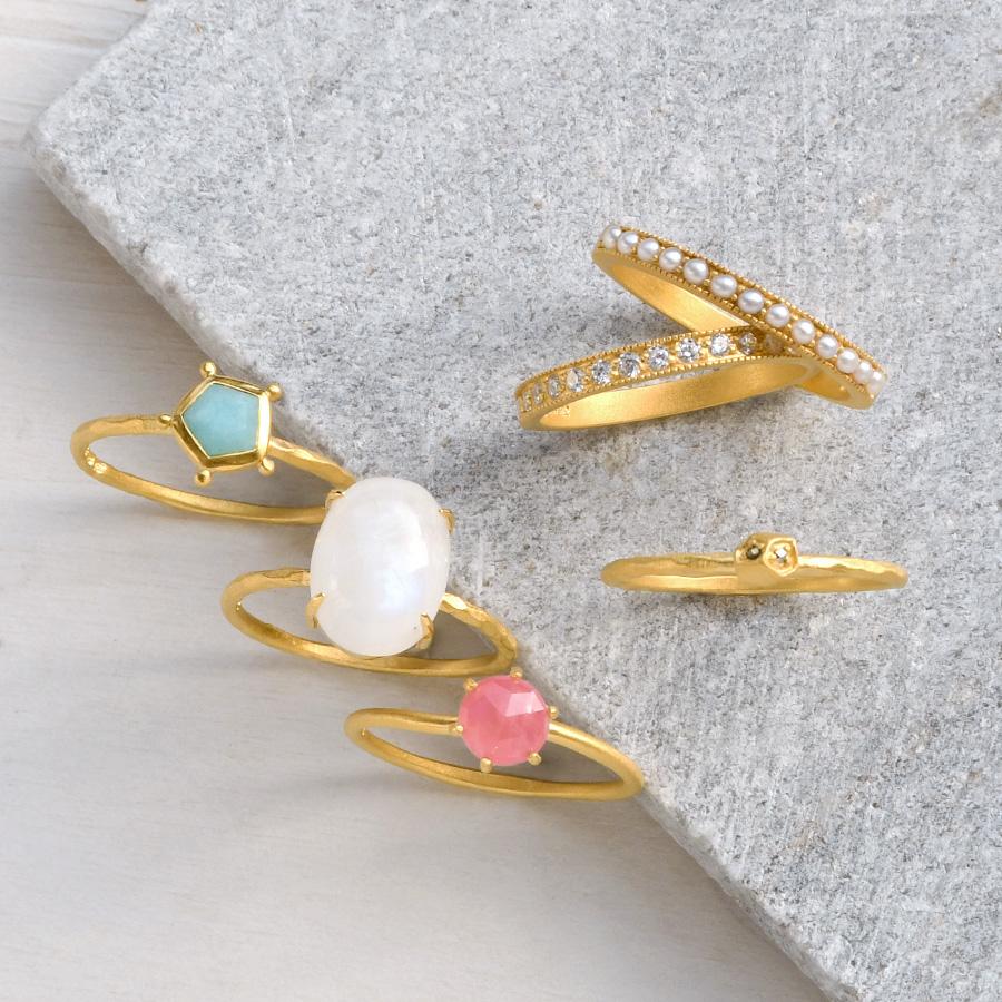 碌山 FATRAS ファトラ 甘やかされた子供たち スタックリング 6本組 RP 802R0022-GP-TY : ルコリエYahoo!店 ...