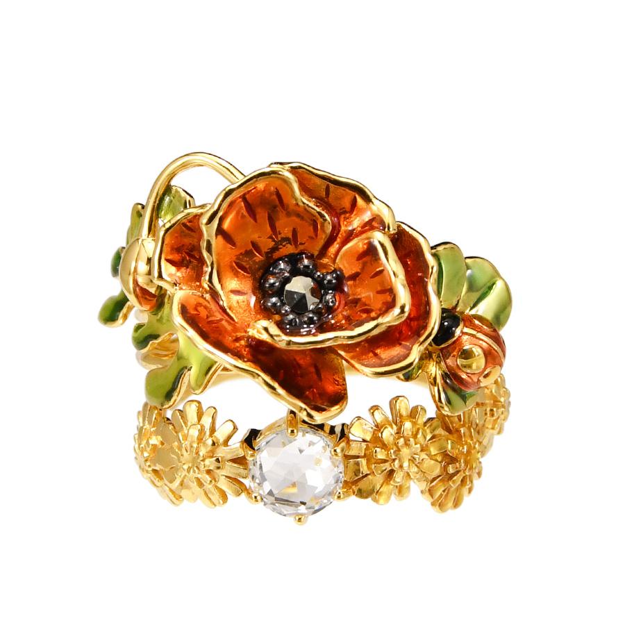 碌山 FATRAS ファトラ Lady Bug スタック リング 3本組 RP 802R0097-GP : ルコリエYahoo!店 - 通販 ...