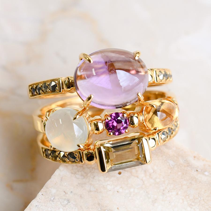 碌山 FATRAS ファトラ Roman スタック リング 3本組 RP 802R0083-GP-TY : ルコリエYahoo!店 - 通販 ...