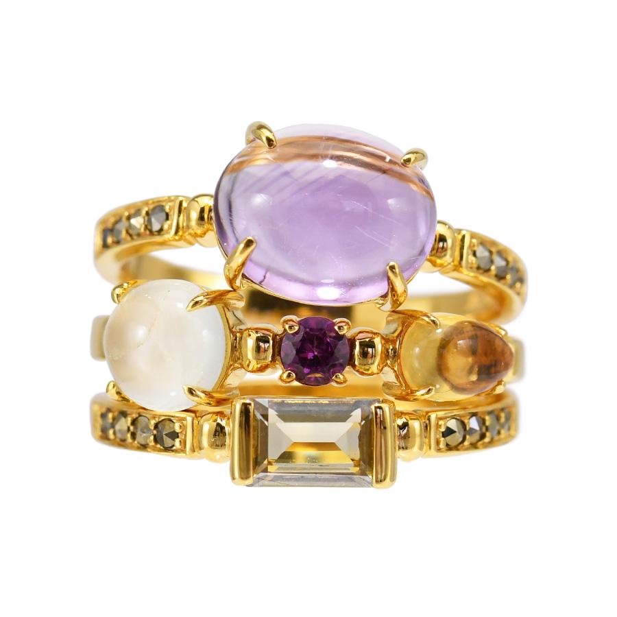 碌山 FATRAS ファトラ Roman スタック リング 3本組 RP 802R0083-GP-TY : ルコリエYahoo!店 - 通販 ...