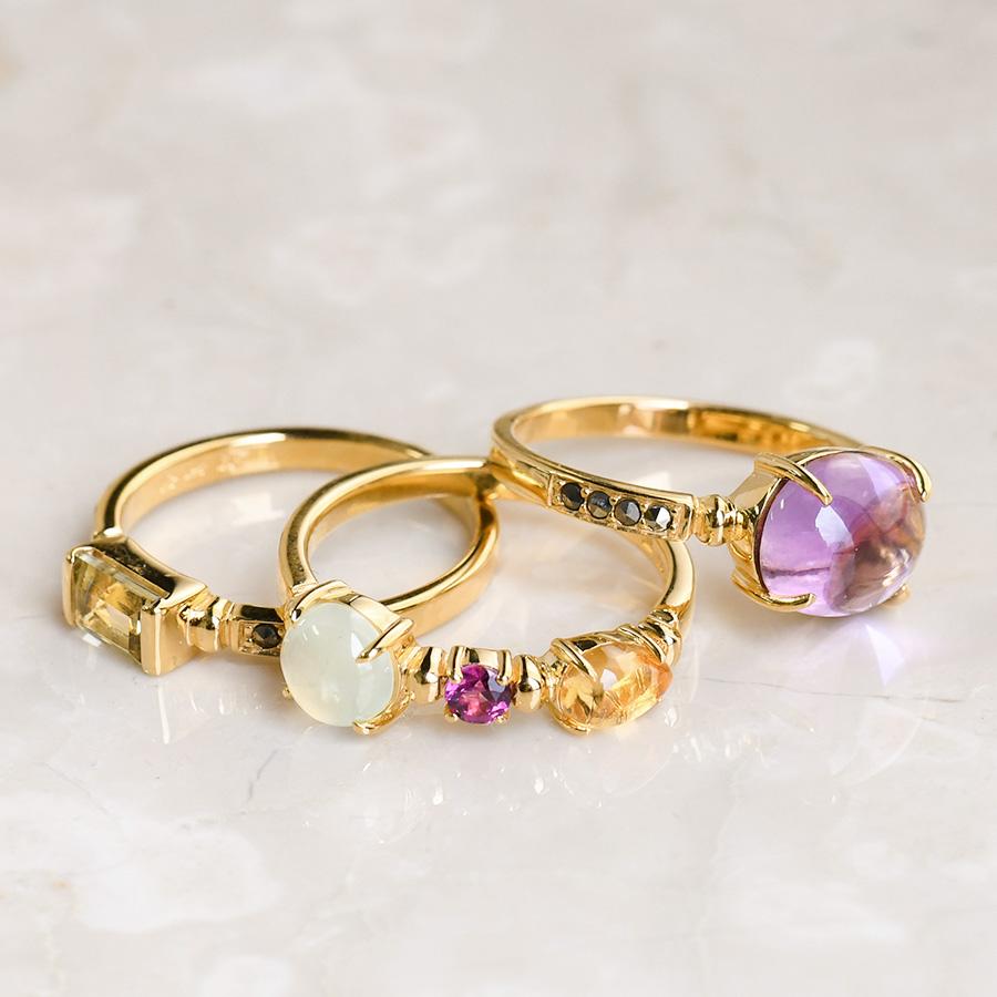 碌山 FATRAS ファトラ Roman スタック リング 3本組 RP 802R0083-GP-TY : ルコリエYahoo!店 - 通販 ...