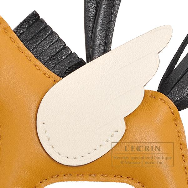 HERMES エルメス ロデオチャームペガサスPM セサミ/ブラック HERMES エルメス ロデオチャームペガサスPM セサミ/ブラック