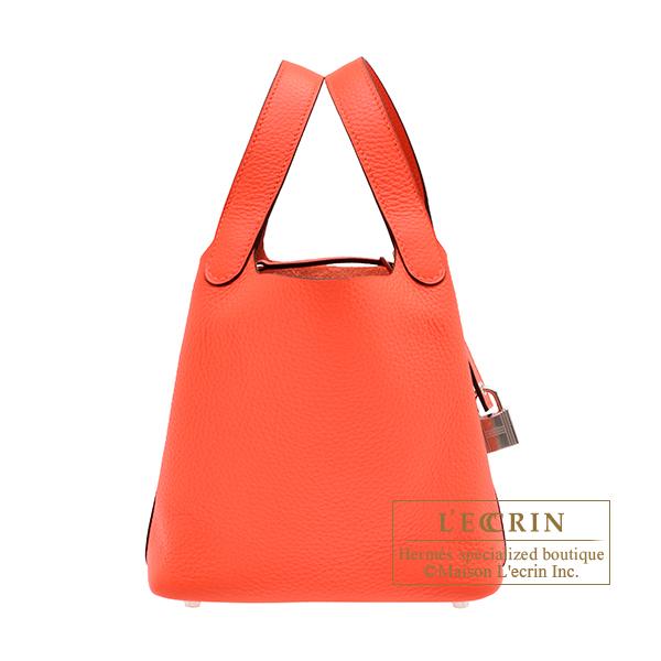 HERMES エルメス ピコタンロック18/PM オレンジフィールド トリヨンクレマンス シルバー金具 : エルメス専門店 西麻布レクラン ...